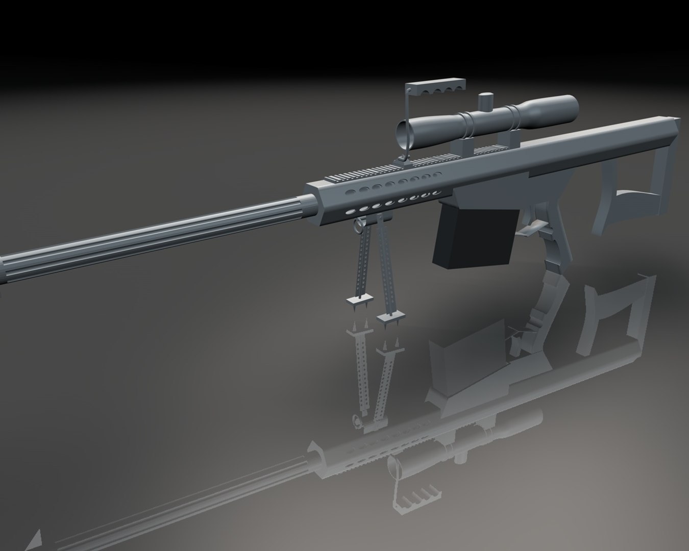 M82 Sniper Rifle 3d 3ds