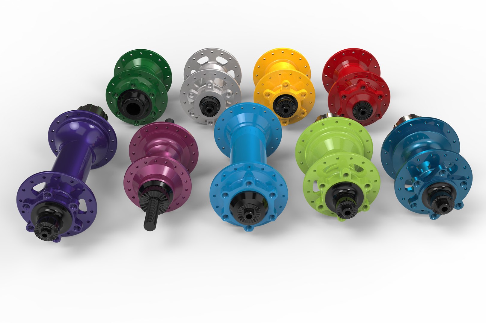 Bicycle hubs set 3D model - TurboSquid 1521431