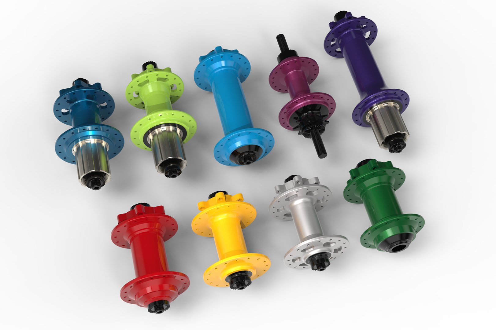 Bicycle hubs set 3D model - TurboSquid 1521431