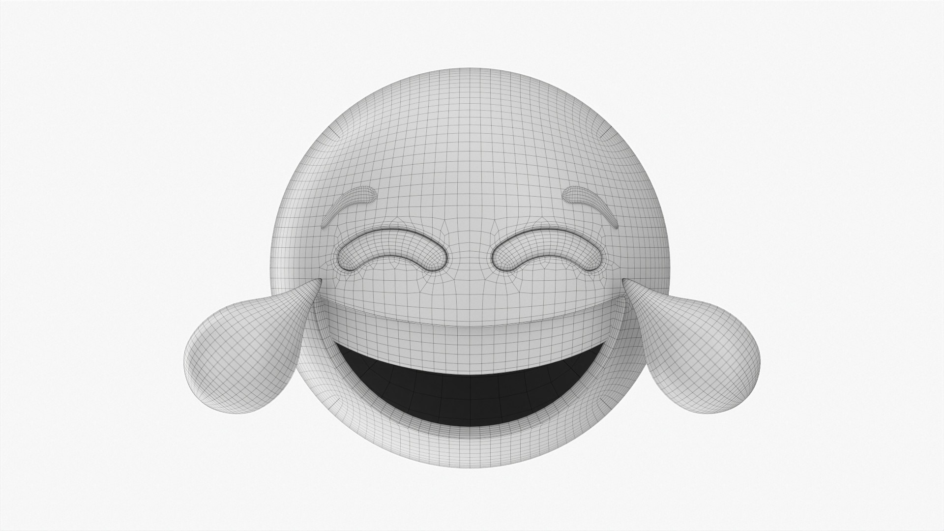 Emoji 036 Laughing With Tears 3d Turbosquid 1817756