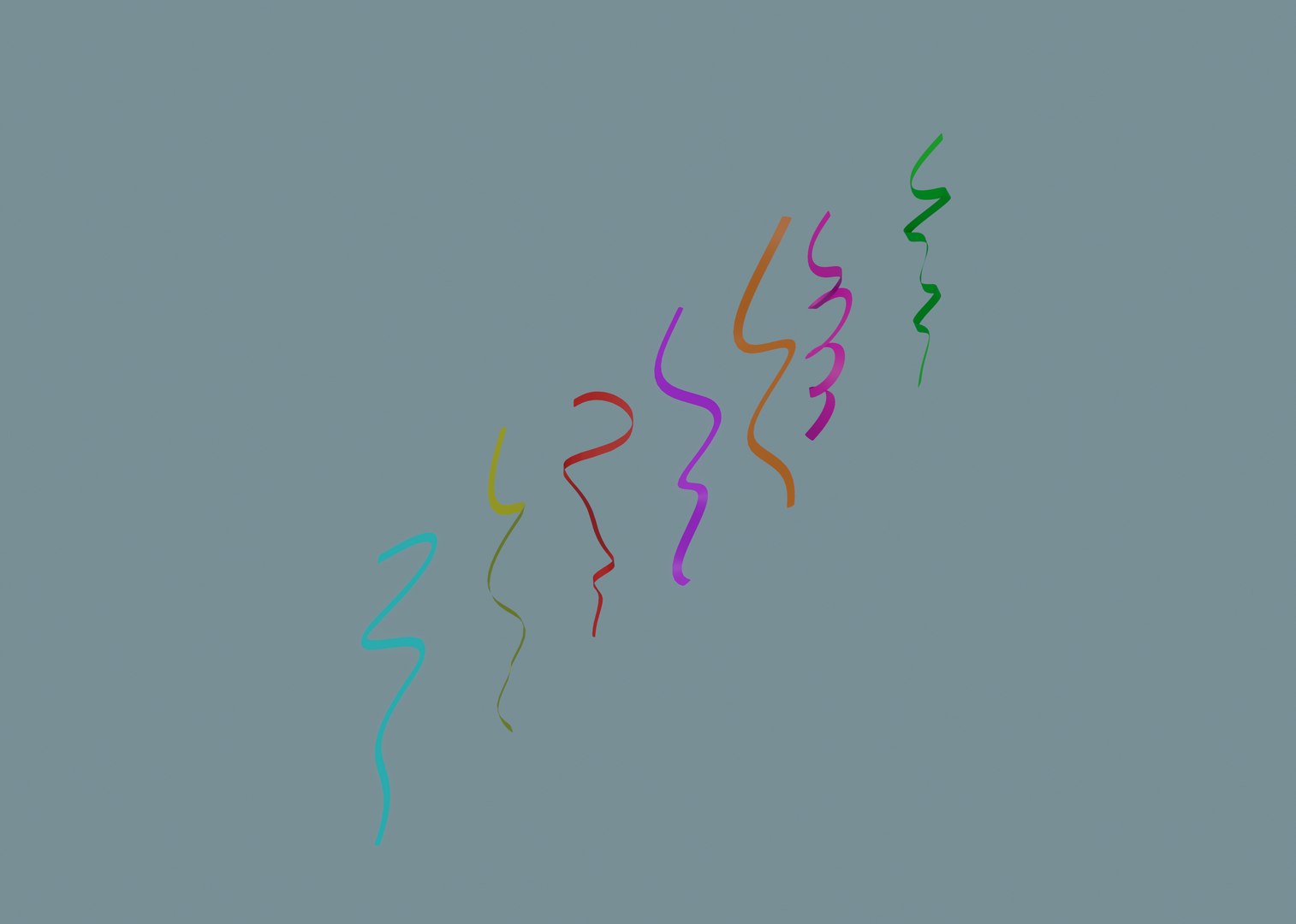 3D Streamers - TurboSquid 1869188