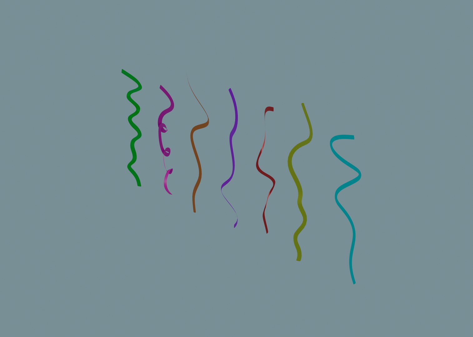 3D Streamers - TurboSquid 1869188