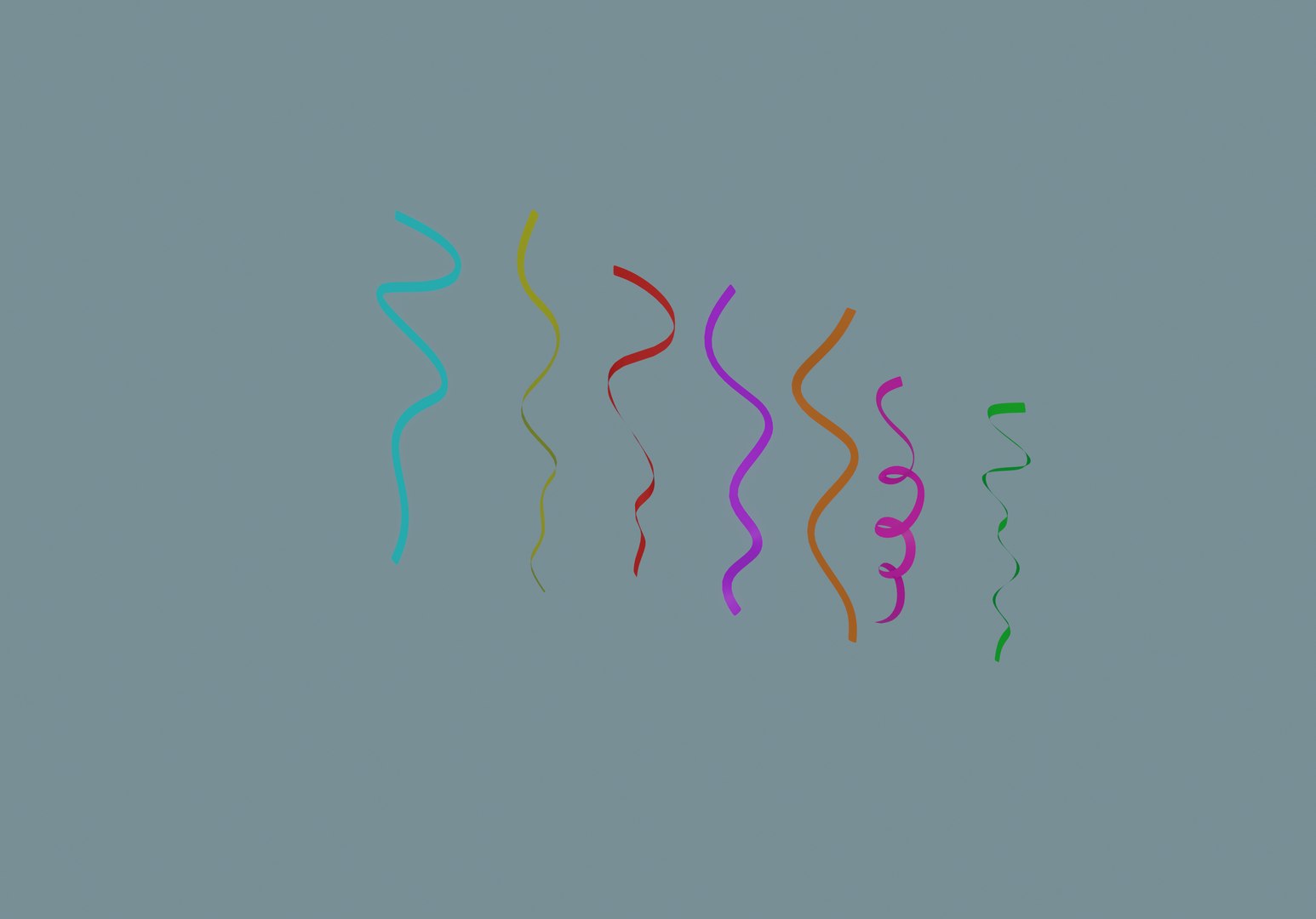 3D Streamers - TurboSquid 1869188