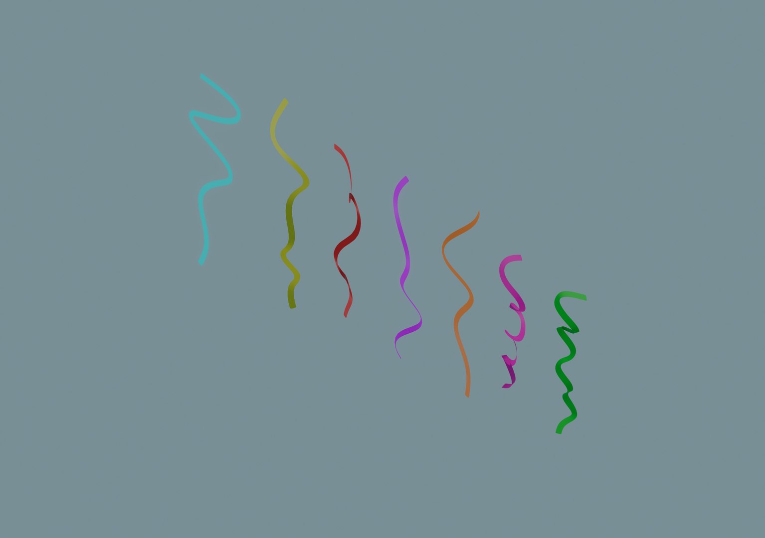 3D Streamers - TurboSquid 1869188