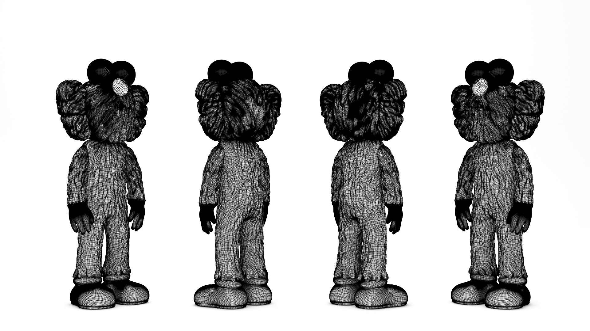 3D Model 3D KAWS DOLL MODELS High Quality - TurboSquid 1954091