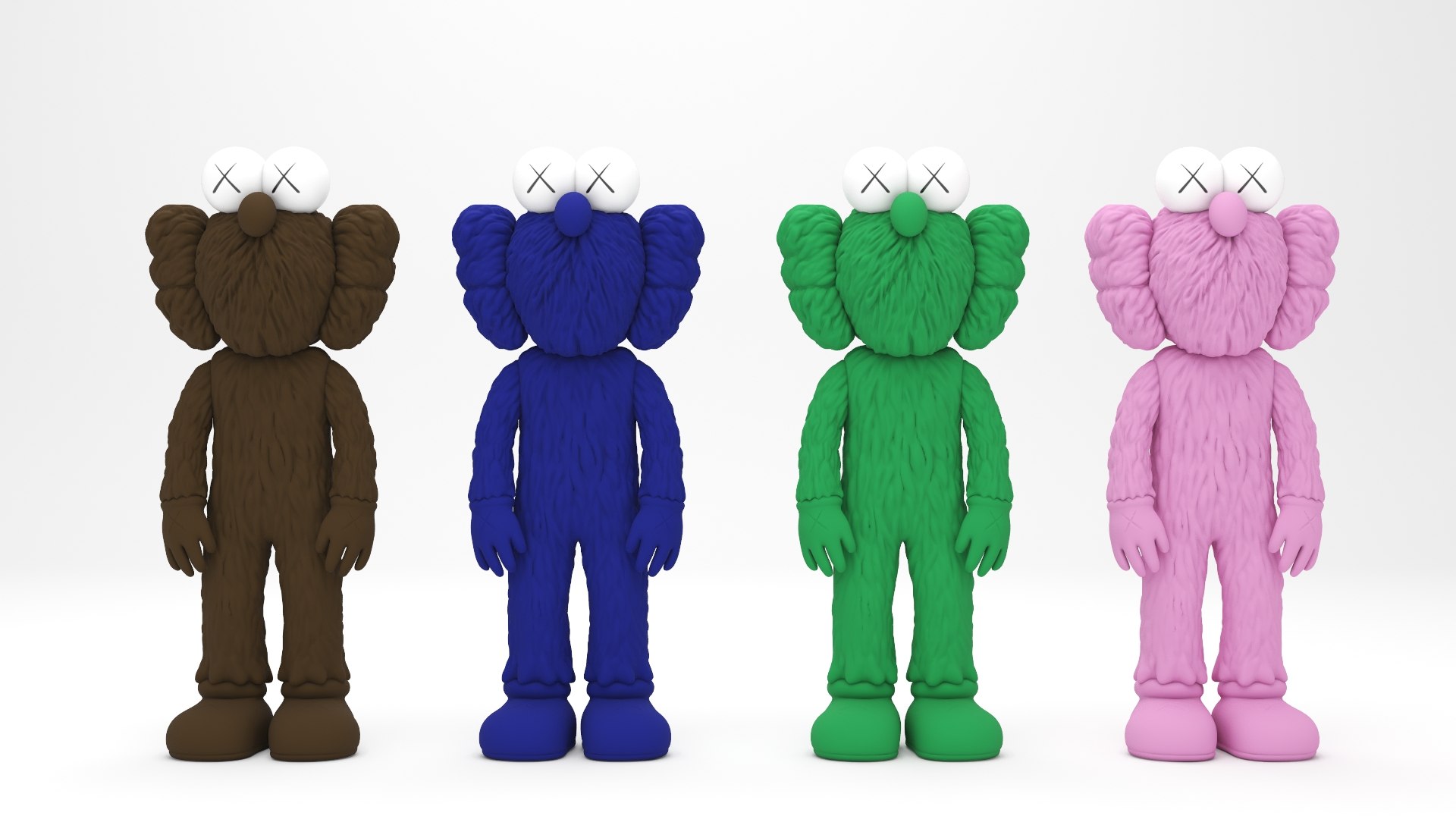3D Model 3D KAWS DOLL MODELS High Quality - TurboSquid 1954091