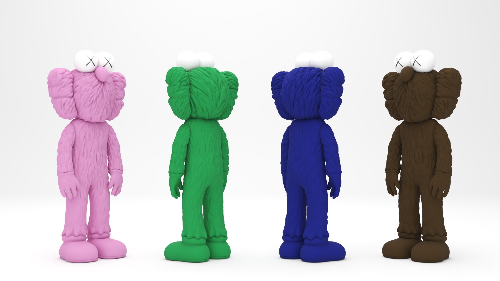 3D Model 3D KAWS DOLL MODELS High Quality - TurboSquid 1954091