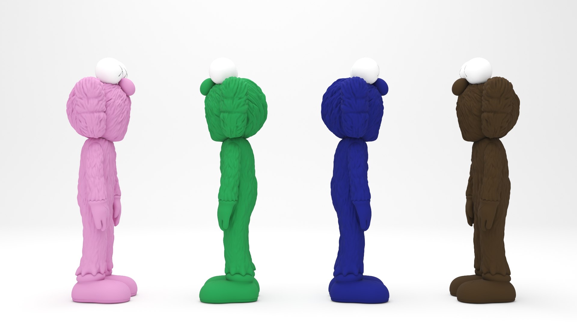 3D Model 3D KAWS DOLL MODELS High Quality - TurboSquid 1954091