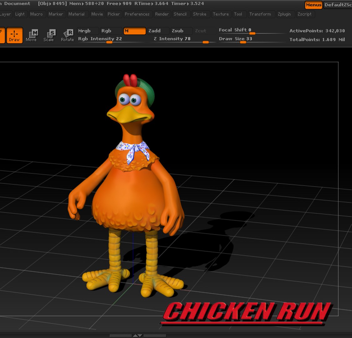 3ds Character Chicken Run