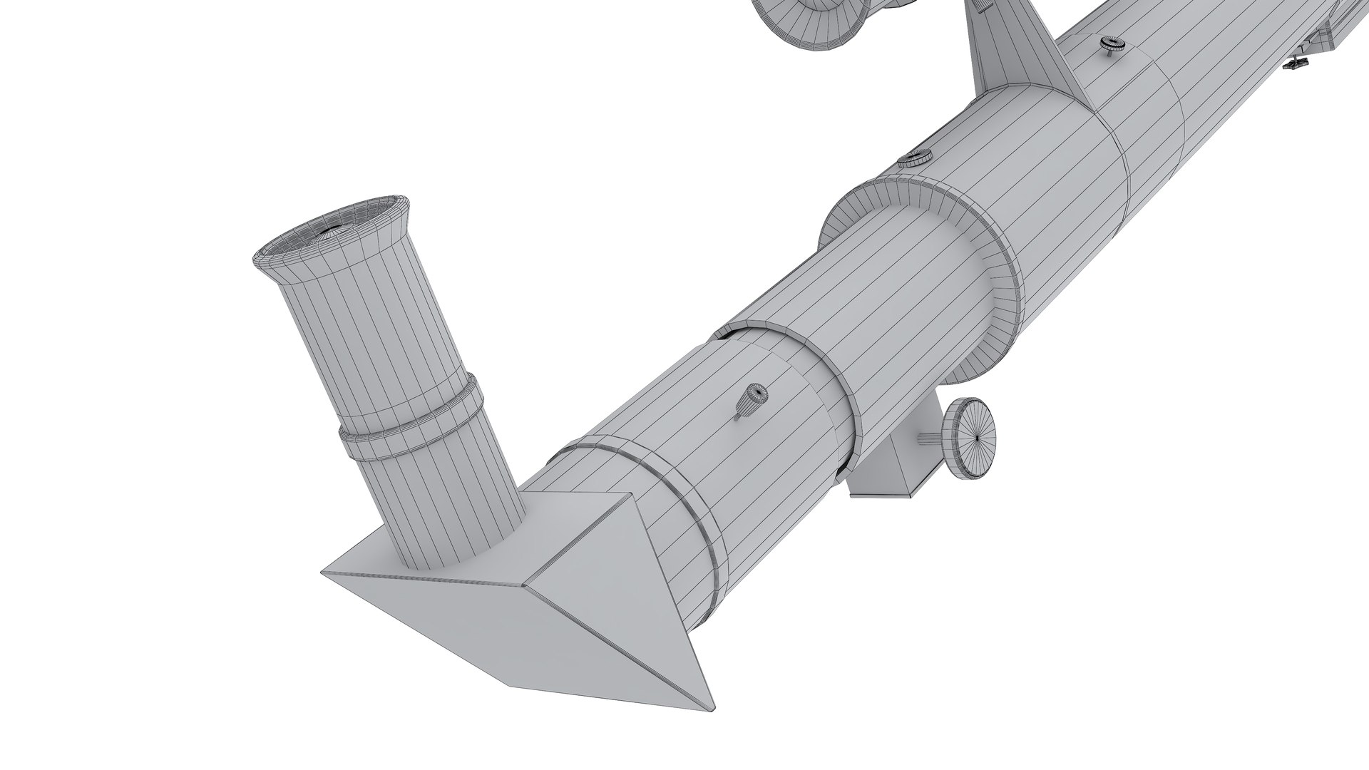 3D Model Refractor Telescope Generic 3D Model - TurboSquid 2274284