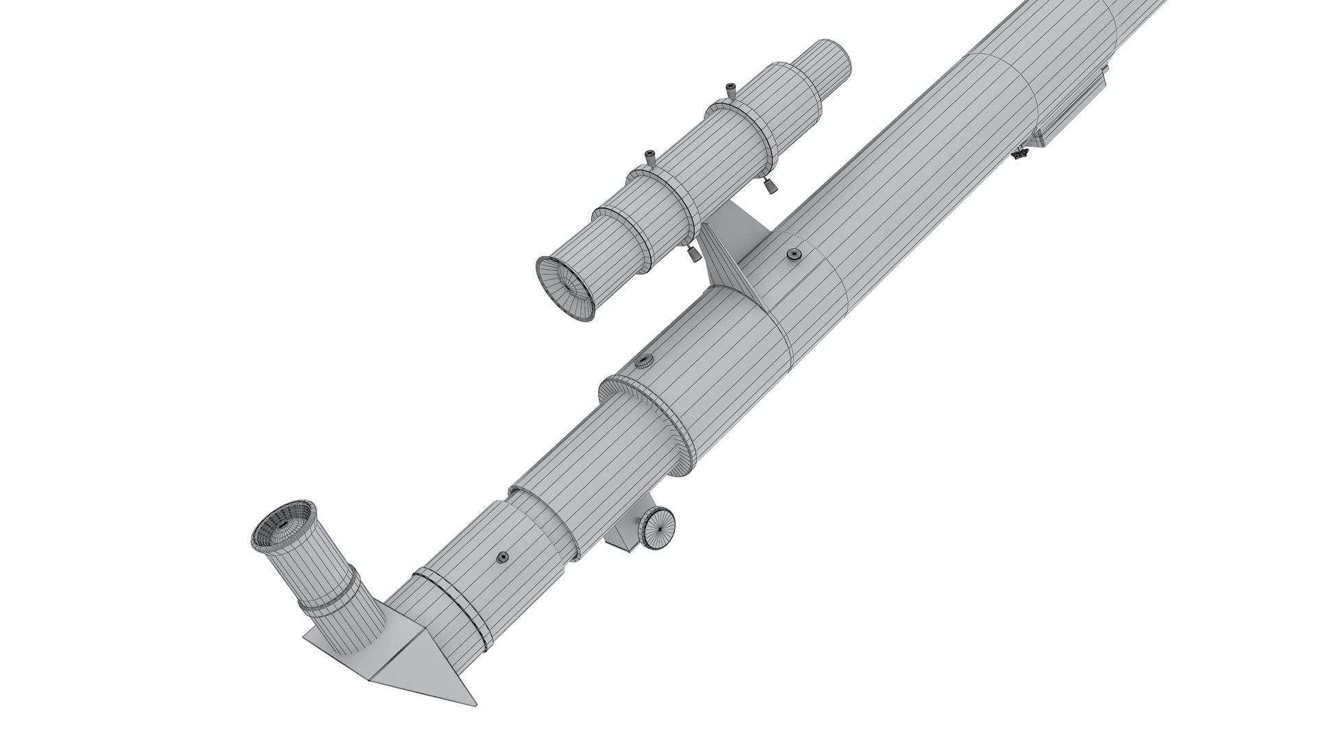 3D Model Refractor Telescope Generic 3D Model - TurboSquid 2274284