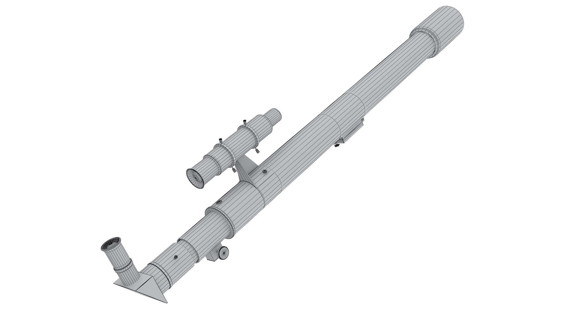 3D Model Refractor Telescope Generic 3D Model - TurboSquid 2274284