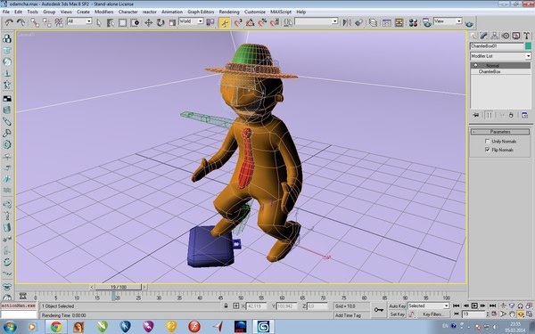 3d model man businessman