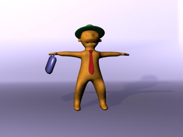 3d model man businessman