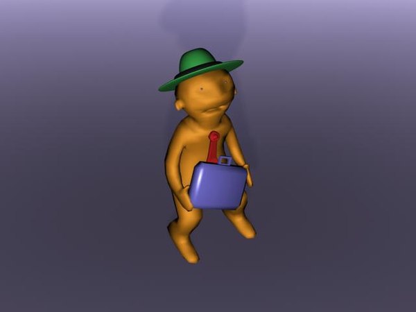 3d model man businessman