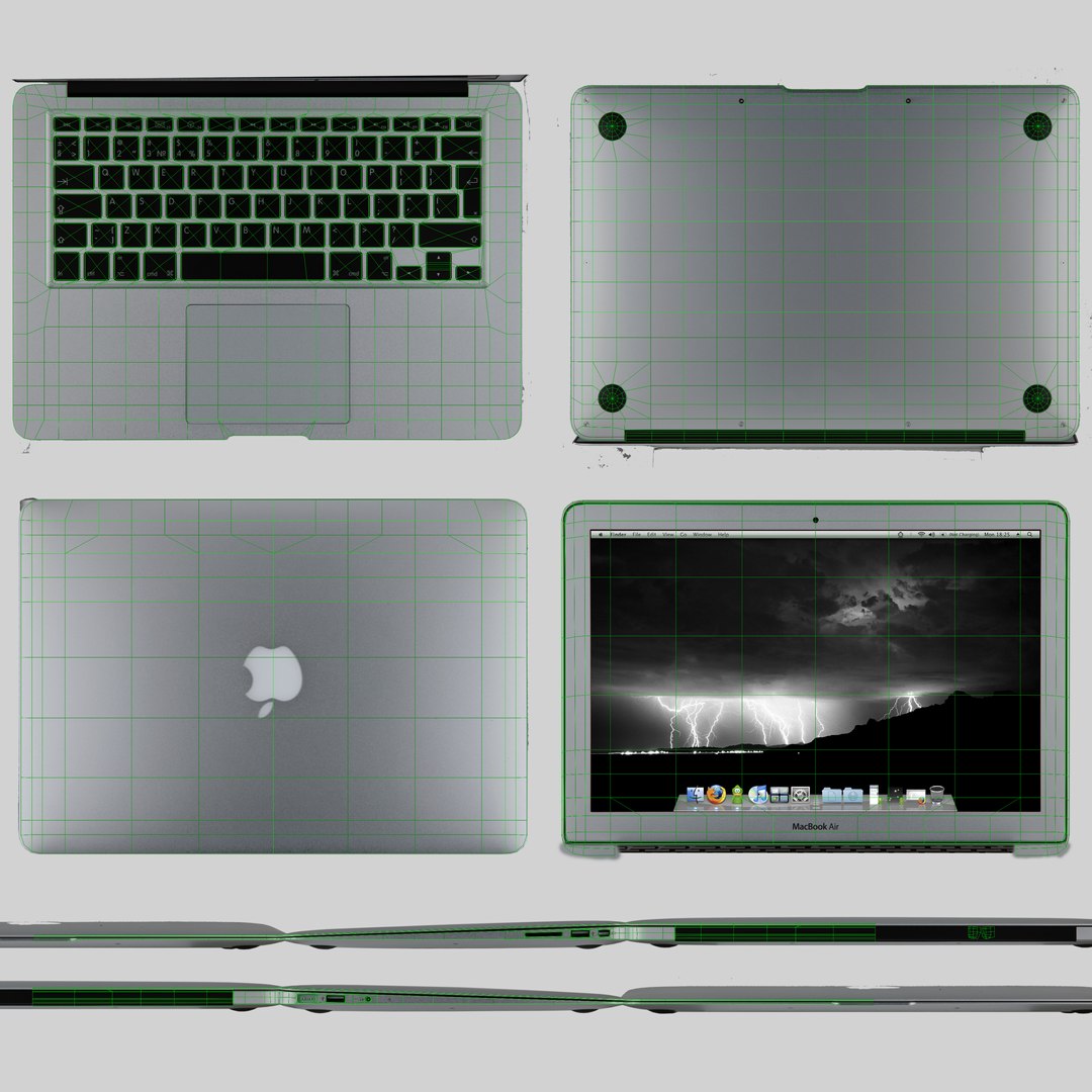 Max Low-poly Apple Macbook Air