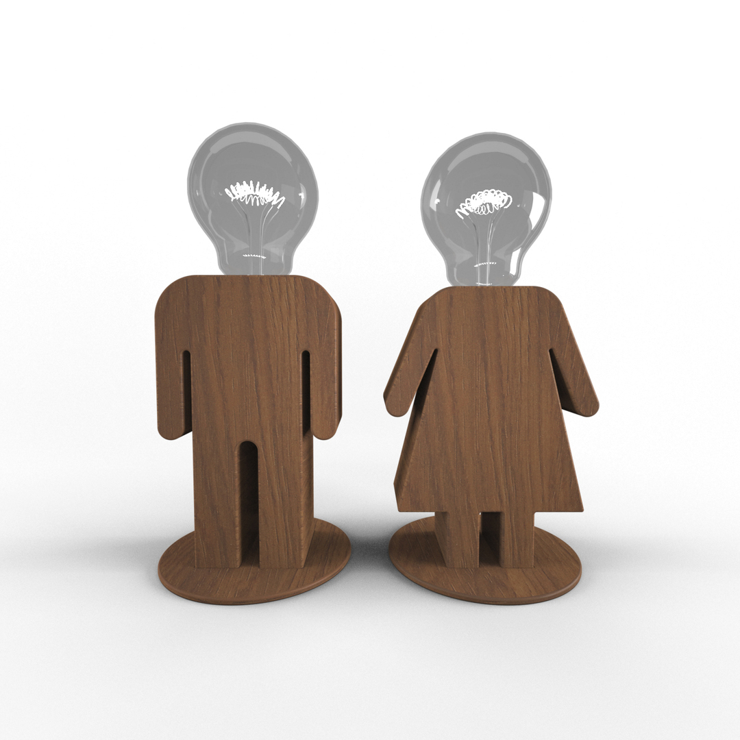 Lamp man-woman 3D - TurboSquid 1350059