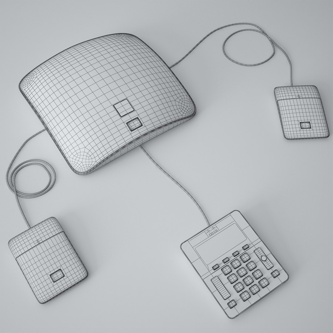 cisco ip conference phone 3d model