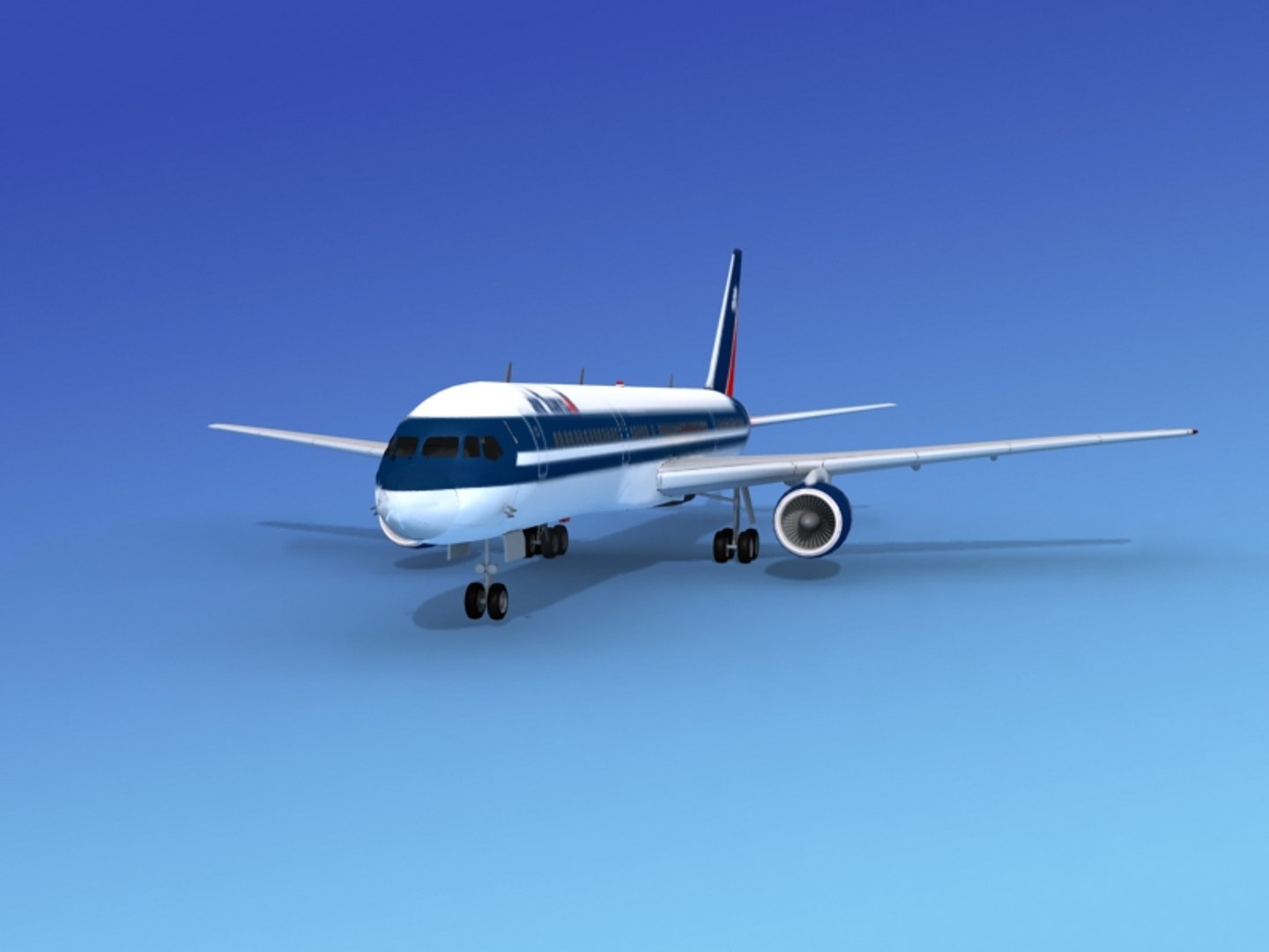 3d Airline Boeing 757 757-200