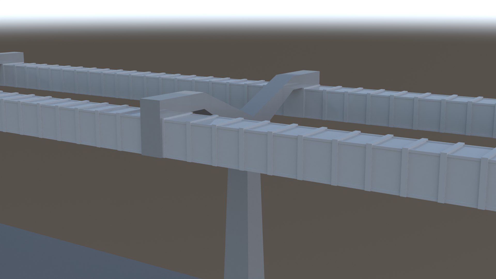Monorail Railway Bridge 3D Model - TurboSquid 1951882