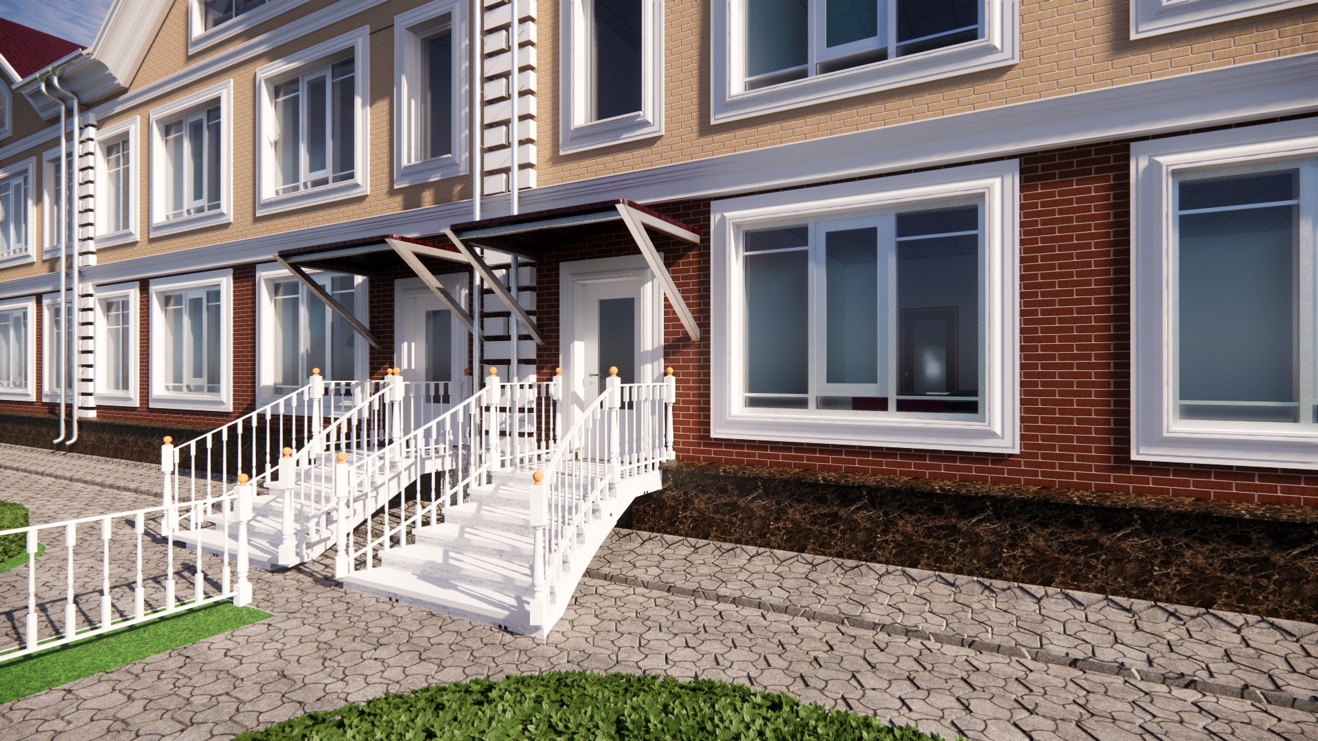 3D Model Townhouse - TurboSquid 2156120