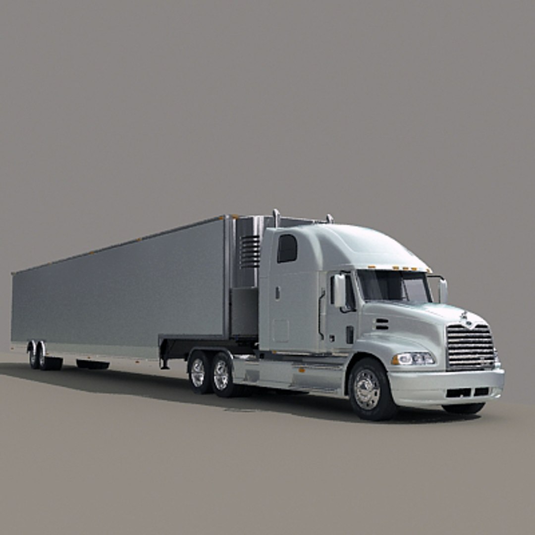 Truck Trailer 3d Model