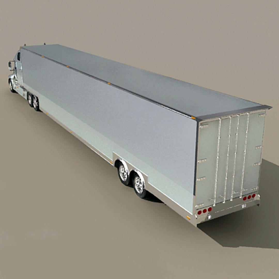 Truck Trailer 3d Model