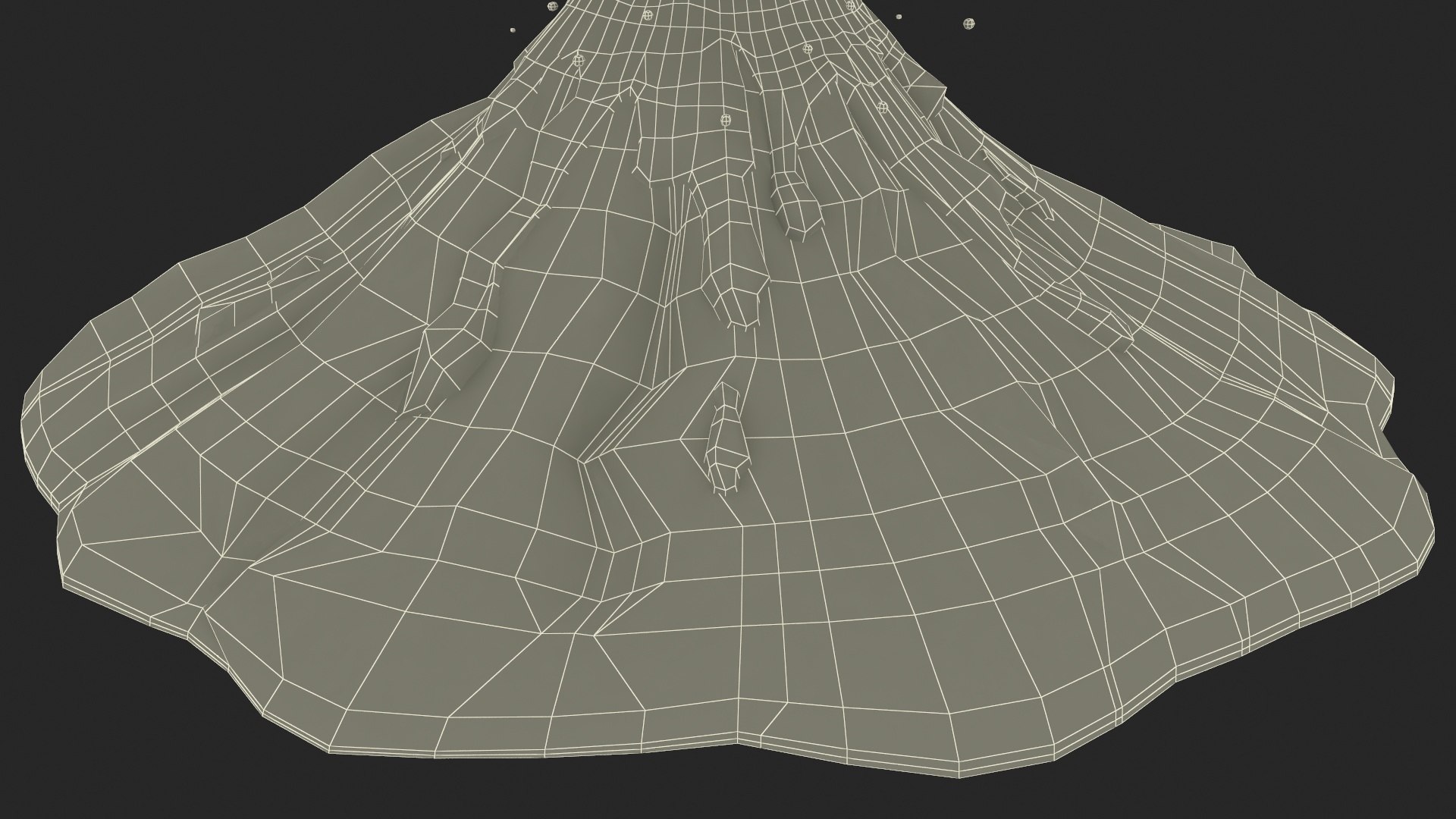 Stylized Erupting Volcano Gray 3D - TurboSquid 2270159