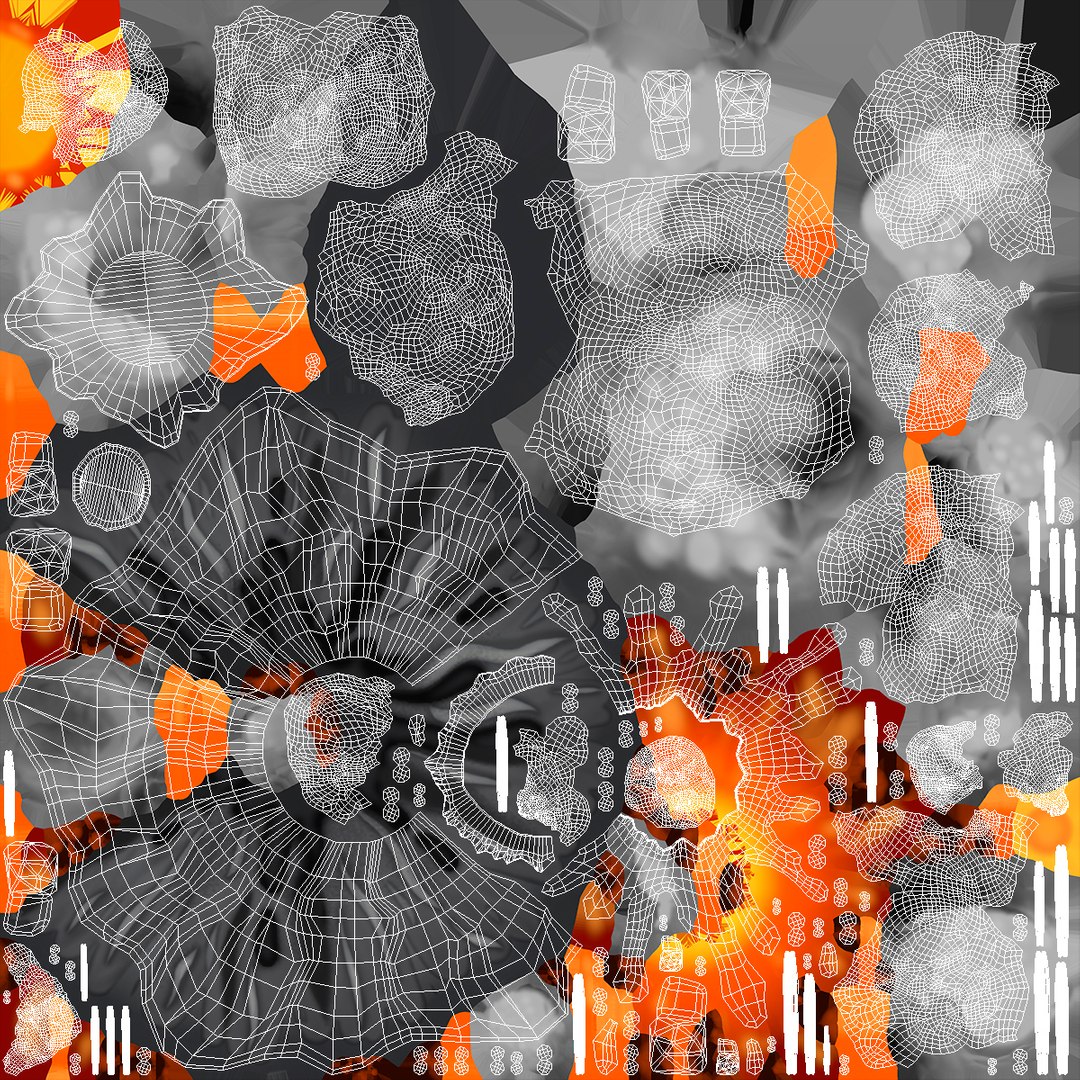 Stylized Erupting Volcano Gray 3D - TurboSquid 2270159