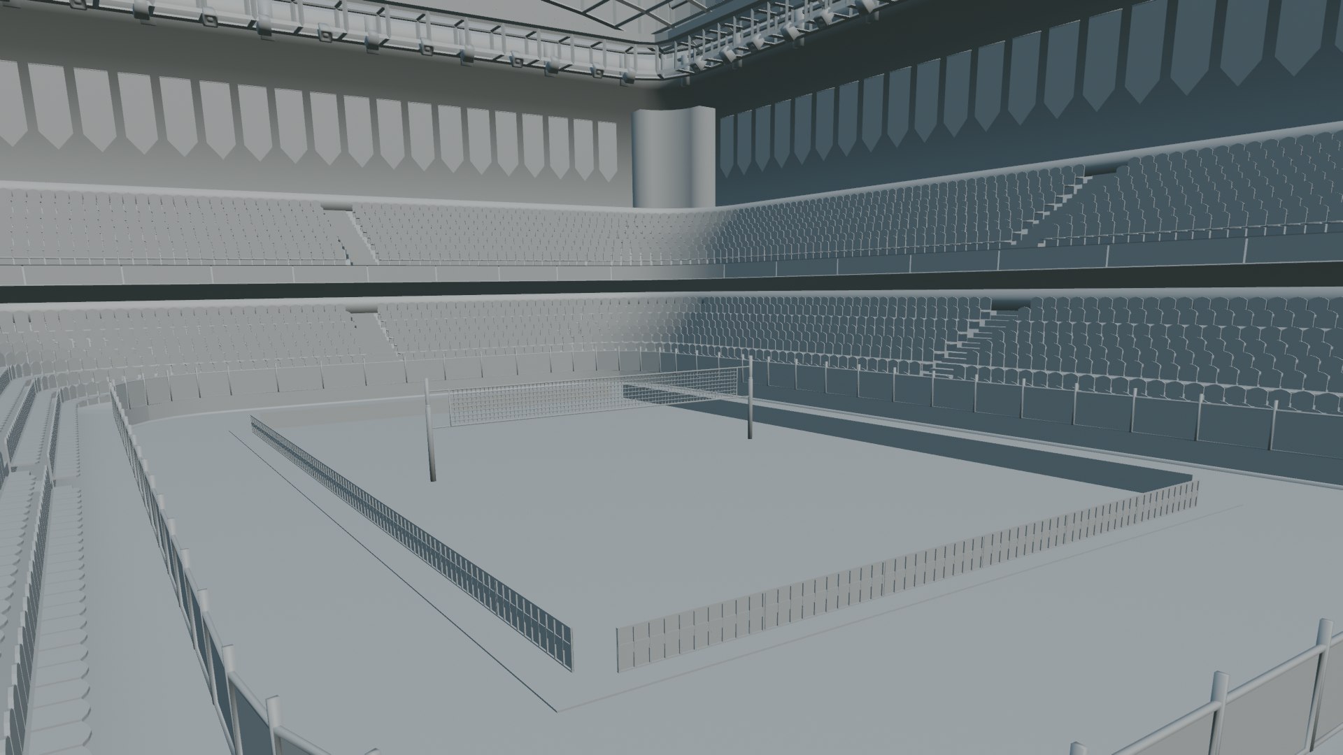 3D VR Volleyball Court - TurboSquid 2153422