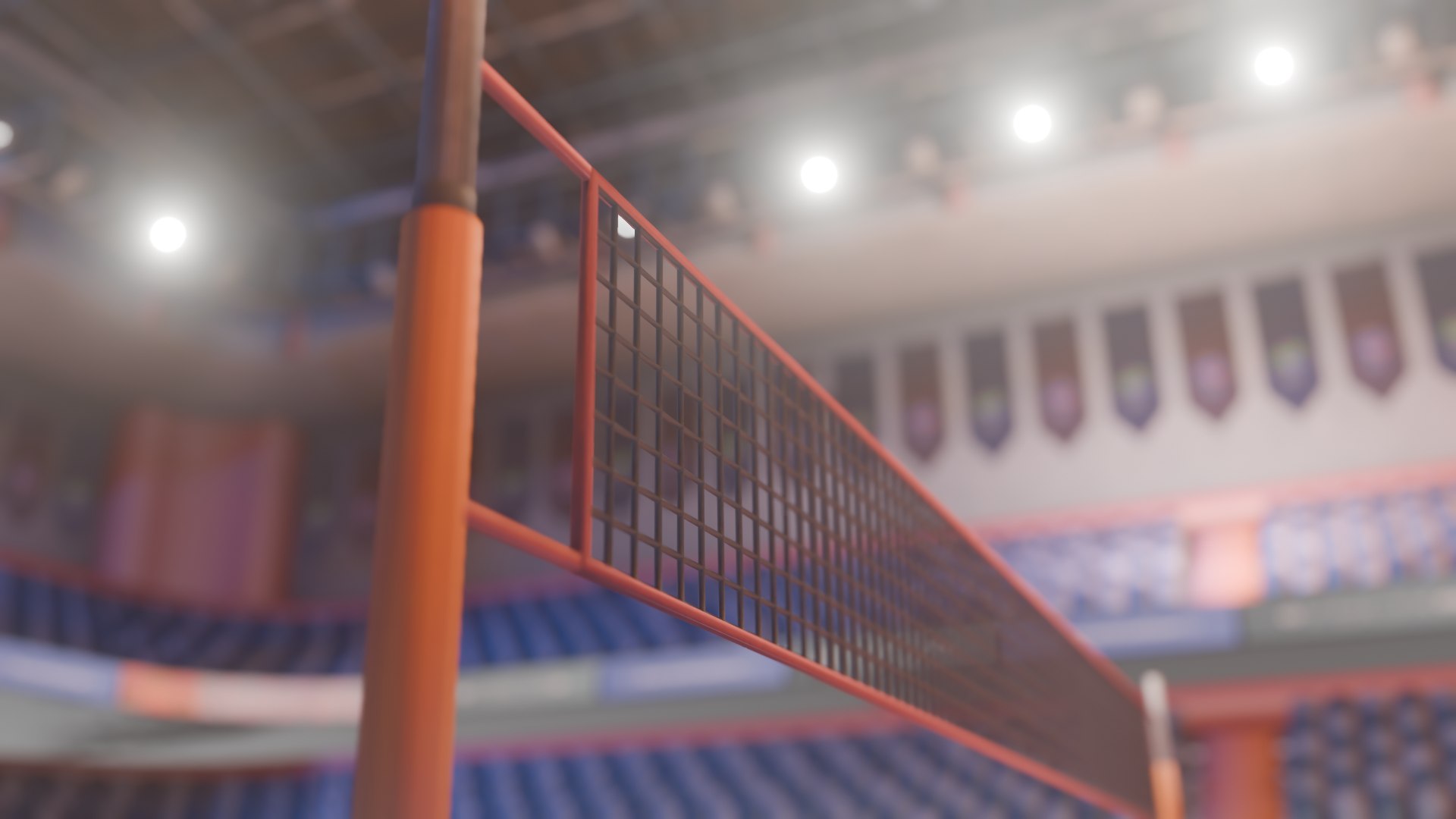 3D VR Volleyball Court - TurboSquid 2153422