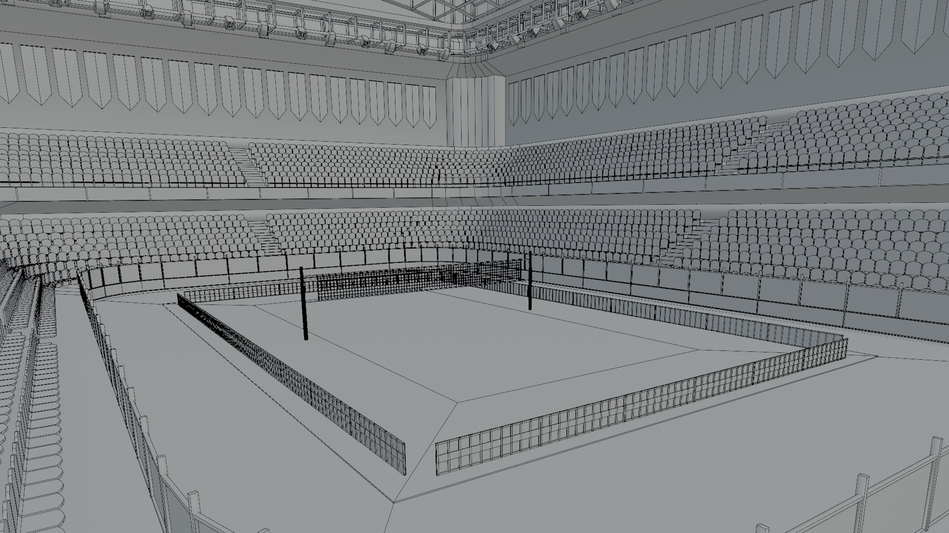 3D VR Volleyball Court - TurboSquid 2153422