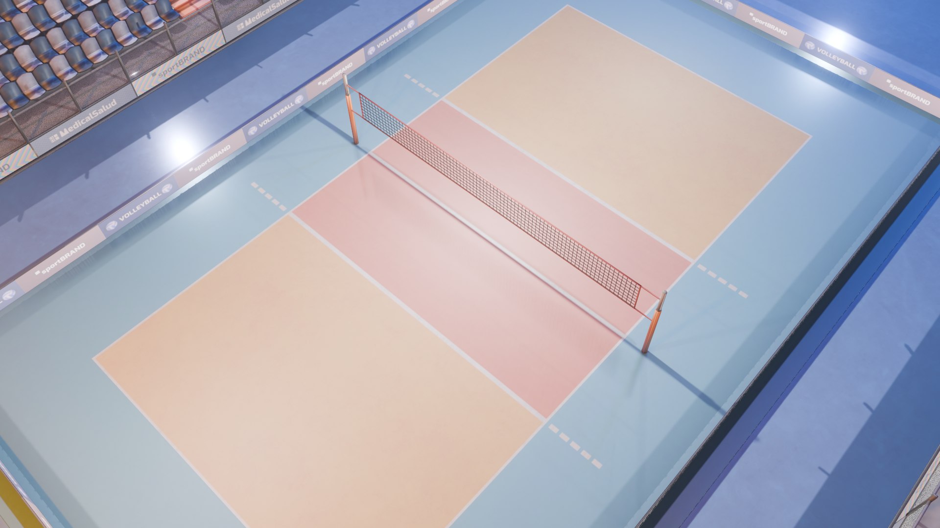 3D VR Volleyball Court - TurboSquid 2153422