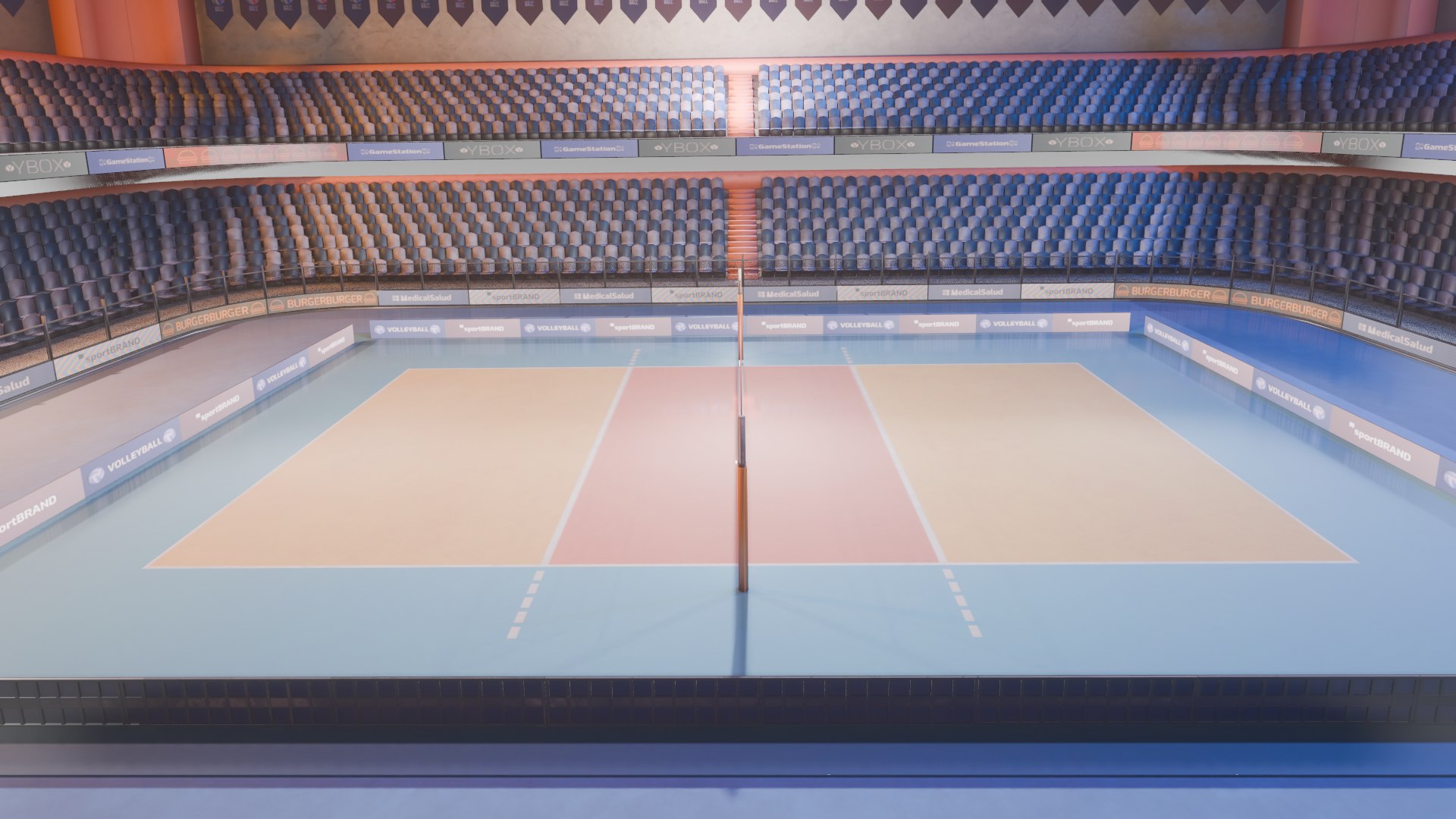 3D VR Volleyball Court - TurboSquid 2153422