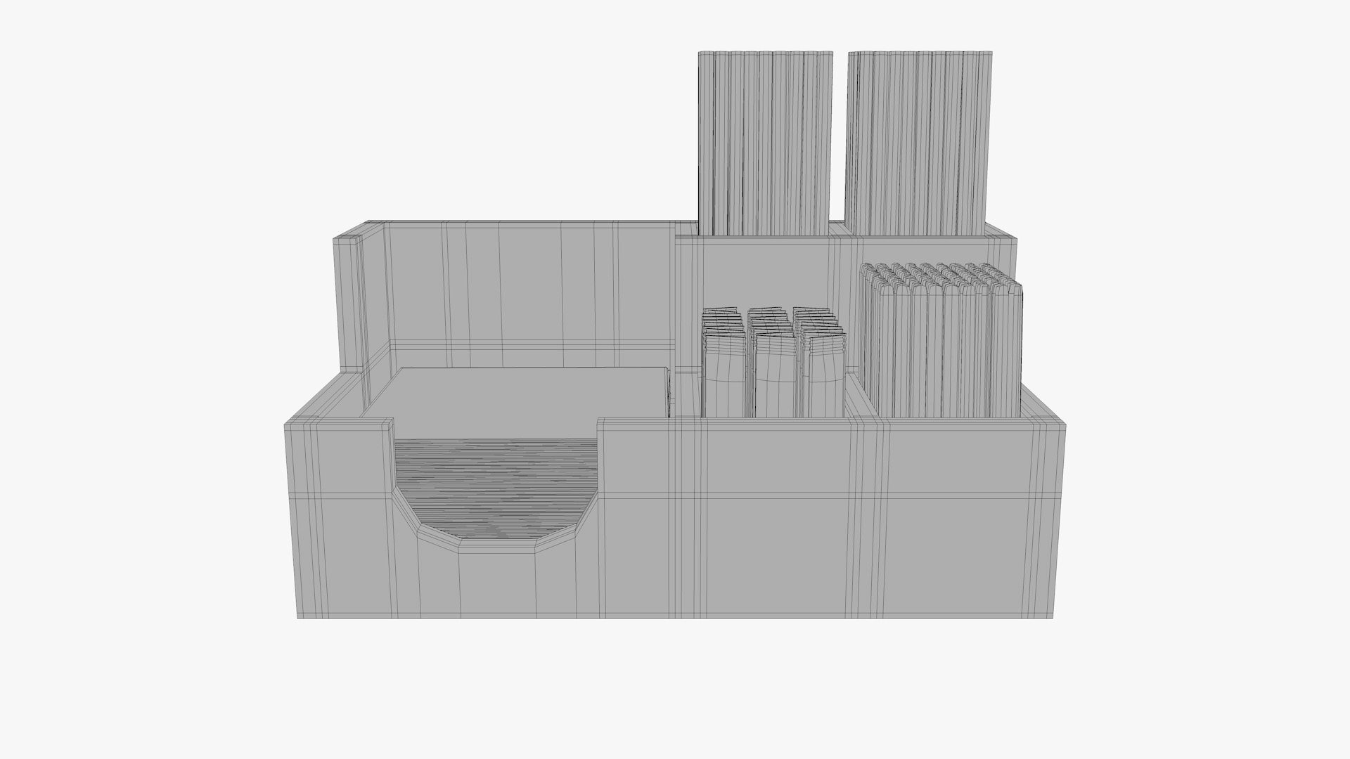 3D Coffee Condiment Organizer Model - TurboSquid 1732623