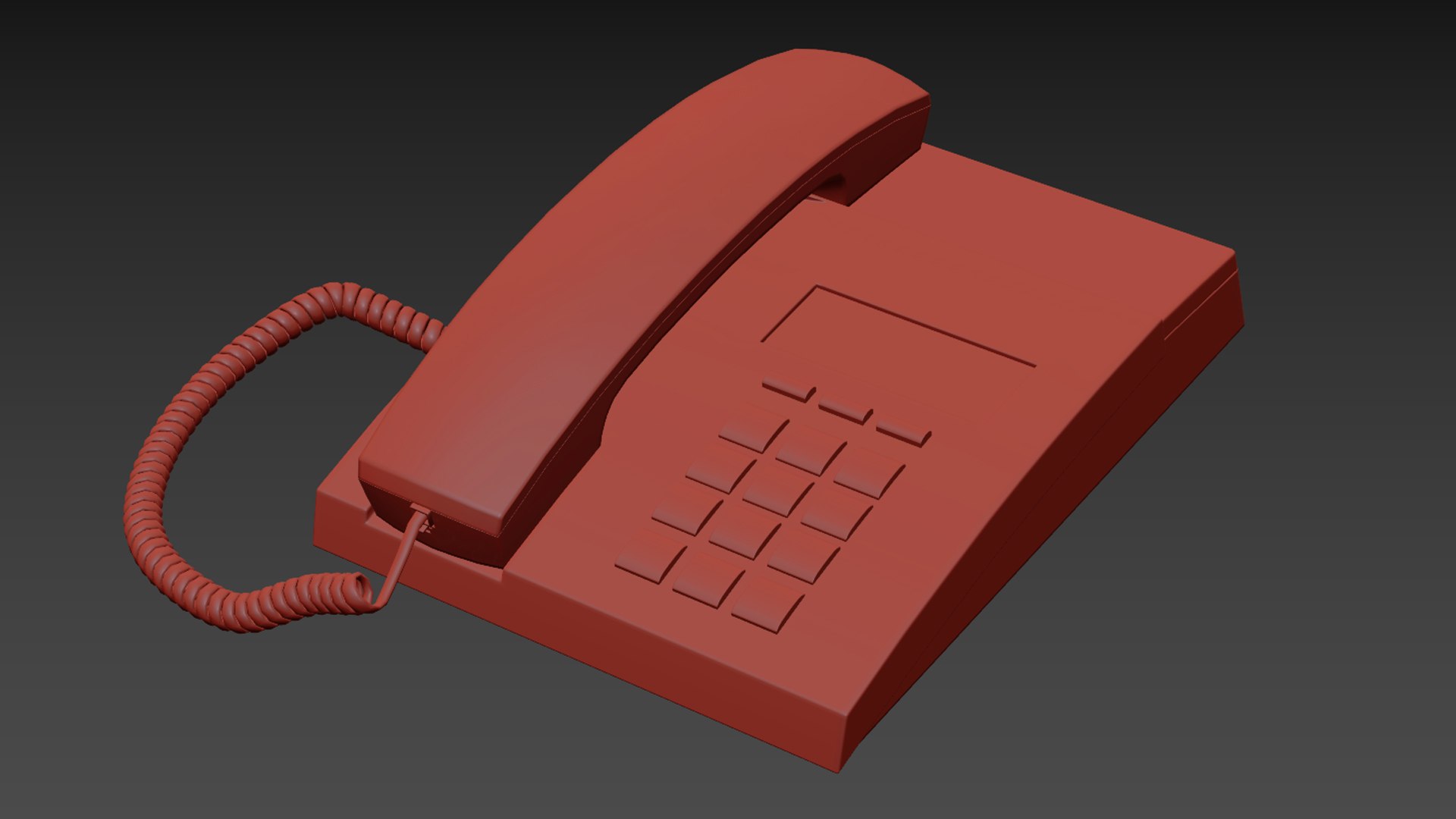 Realistic Office Phone Black 3D - TurboSquid 1463446