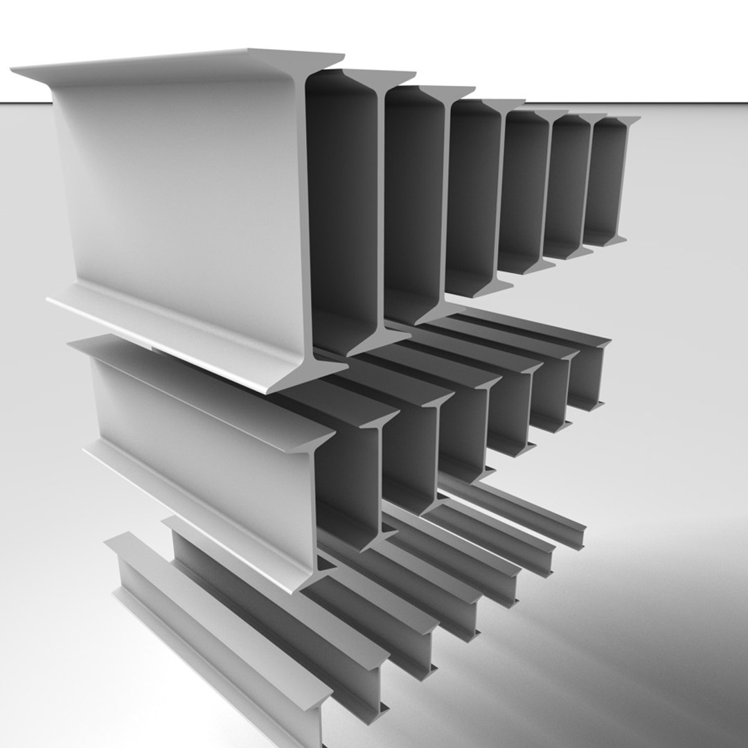 Metal Beams P N 3d C4d