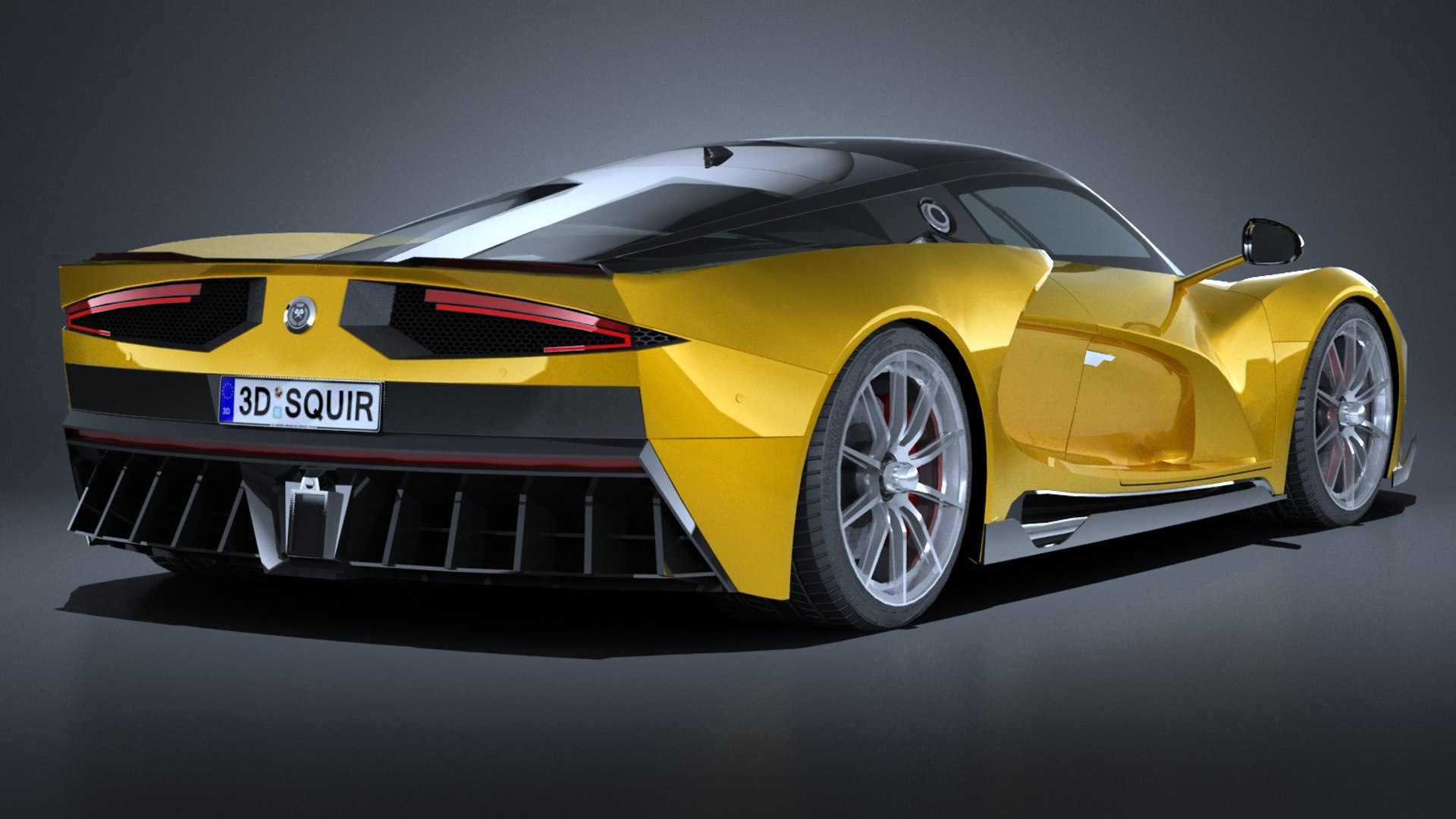 3D Hq Generic Supercar - TurboSquid 1197956