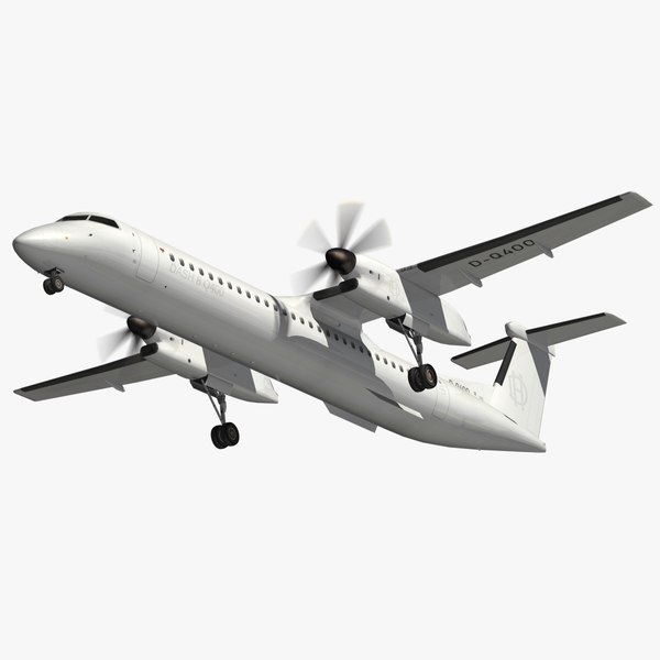 modelo 3d Dash 8 Q400 librea blanca - TurboSquid 2158992