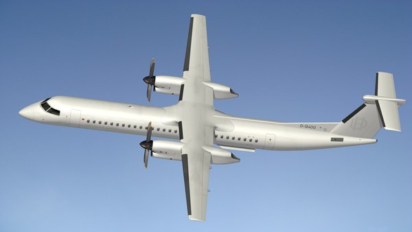 modelo 3d Dash 8 Q400 librea blanca - TurboSquid 2158992