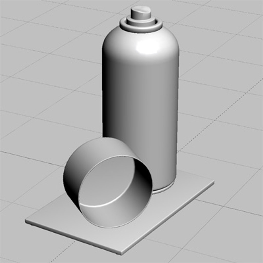 3d model spray mxm materials