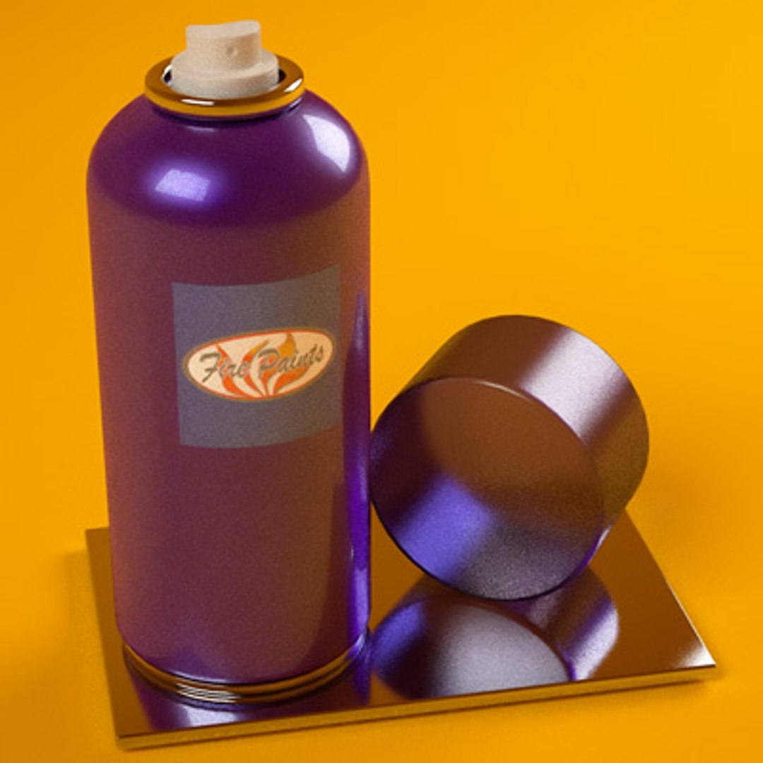 3d model spray mxm materials