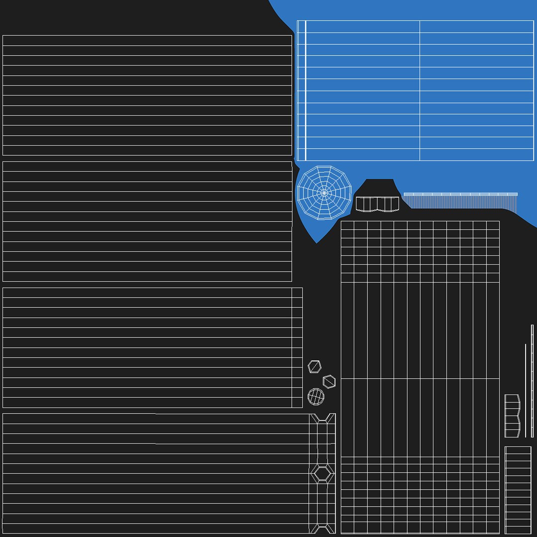 Engine Crank Starter Handle Blue 3D Model - TurboSquid 1912212