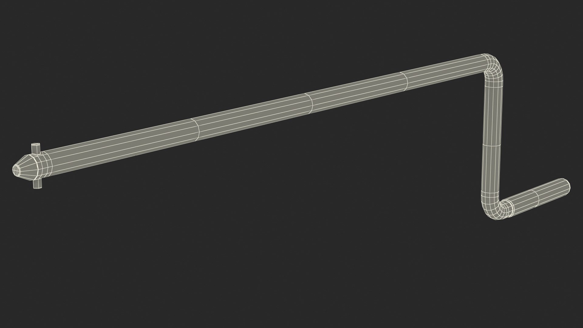 Engine Crank Starter Handle Blue 3D Model - TurboSquid 1912212