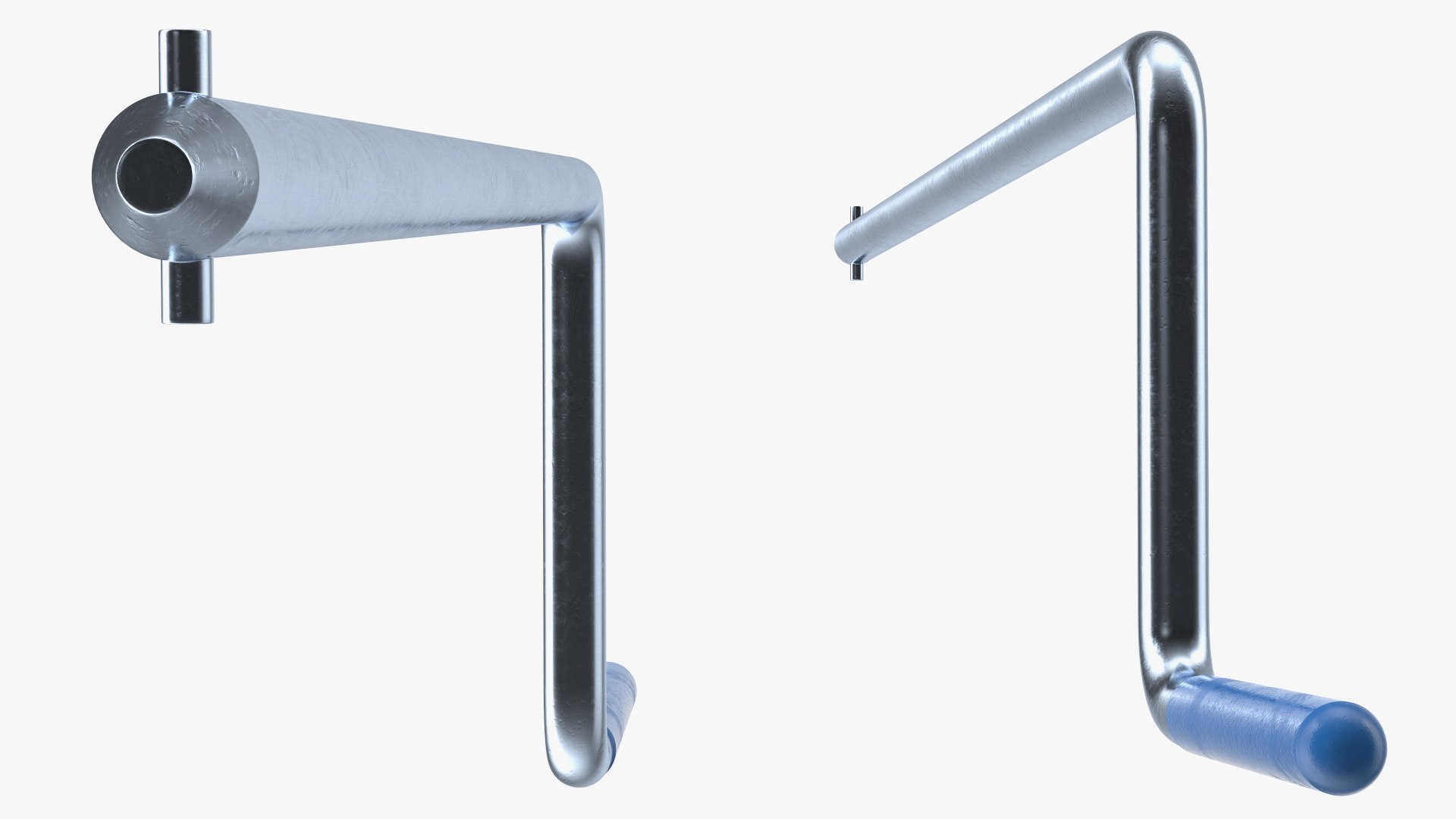 Engine Crank Starter Handle Blue 3D Model - TurboSquid 1912212