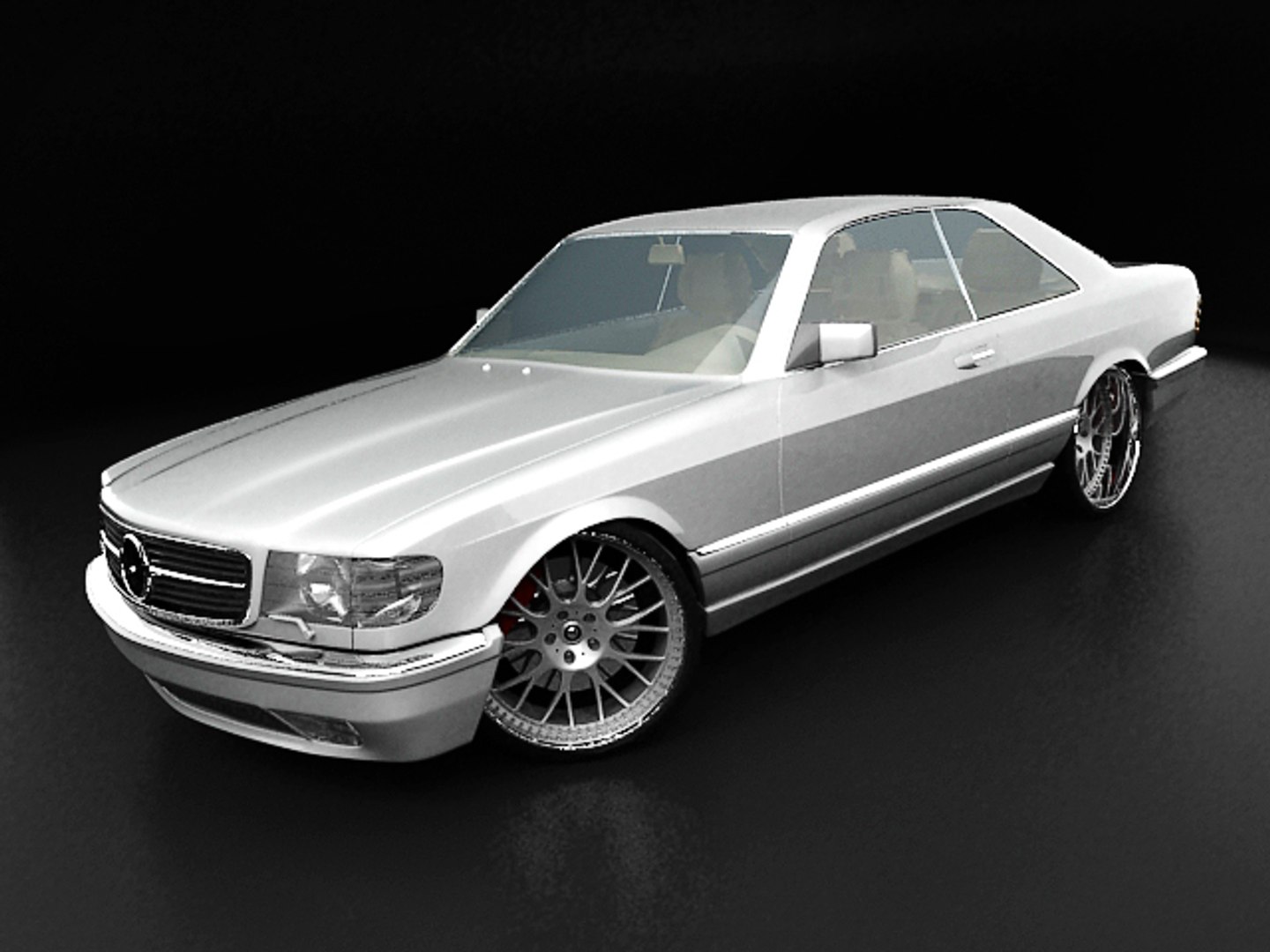 Mercedes 560 Sec 3d Obj