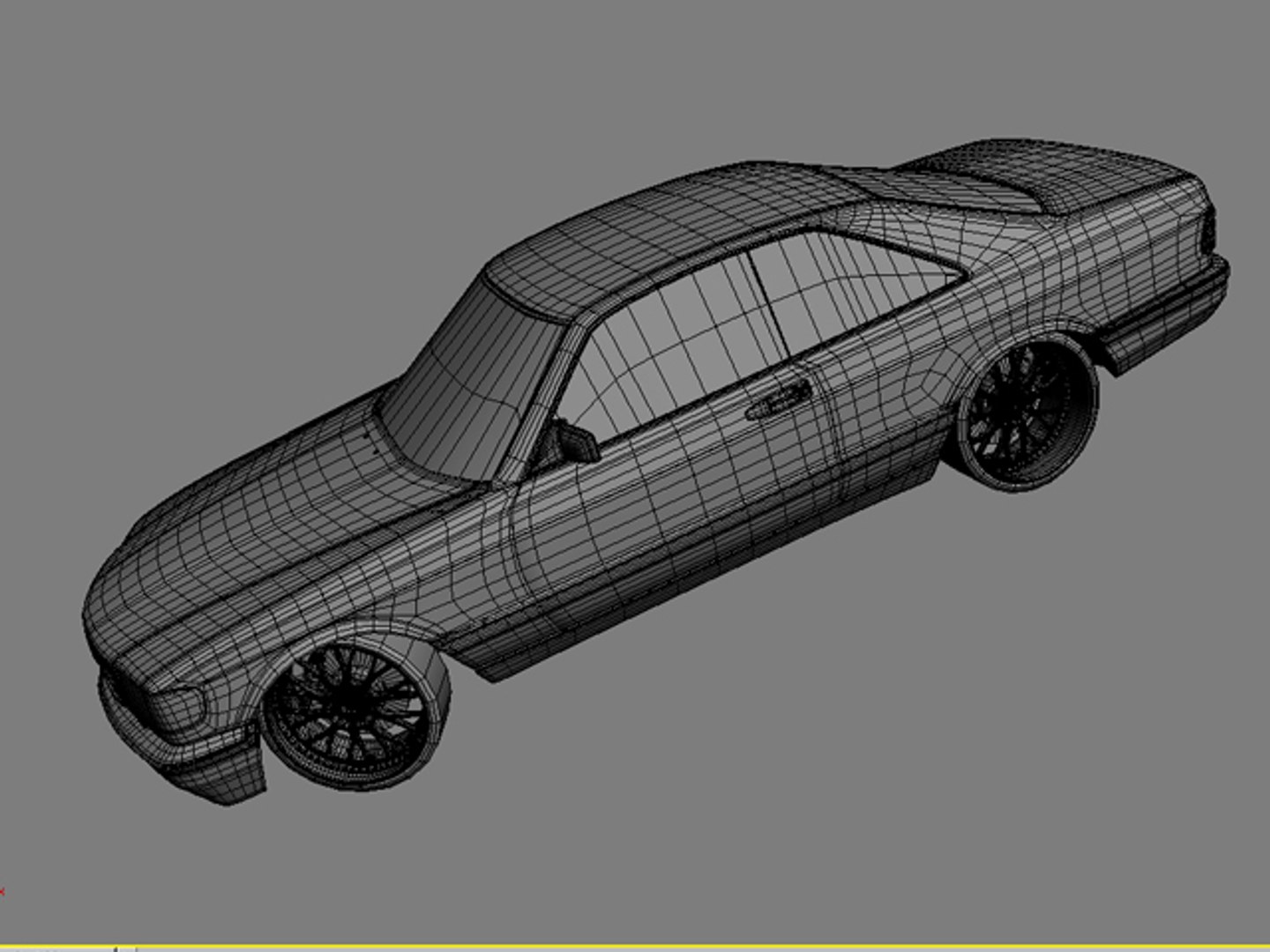 Mercedes 560 Sec 3d Obj