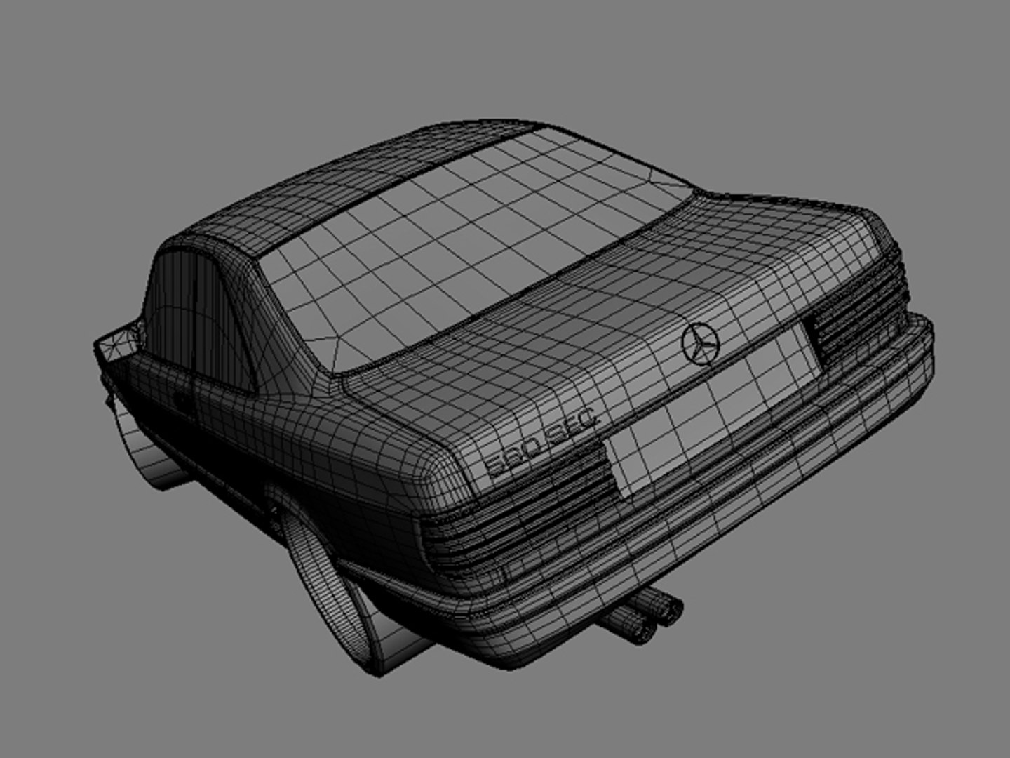 Mercedes 560 Sec 3d Obj