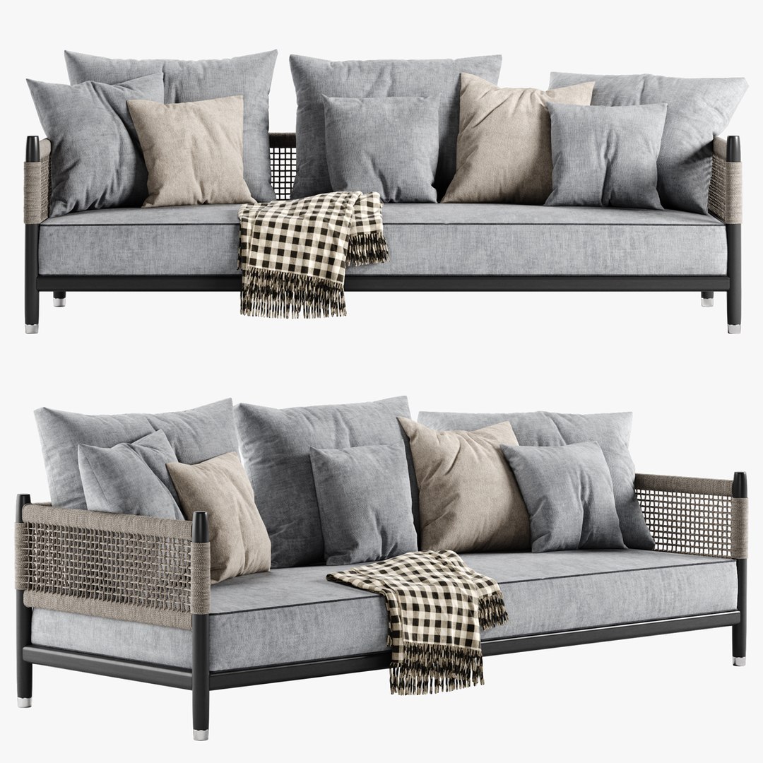 3D Flexform Parker Sofa Model - TurboSquid 1970987