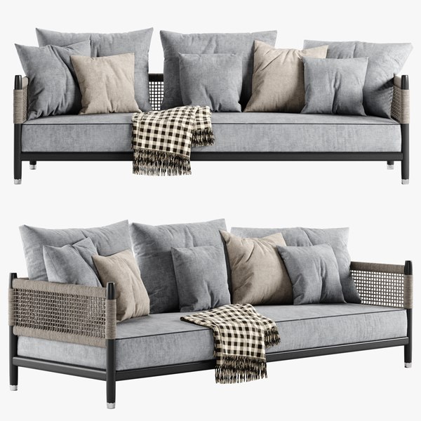 Flexform Parker sofa 3D 모델 - TurboSquid 1970987